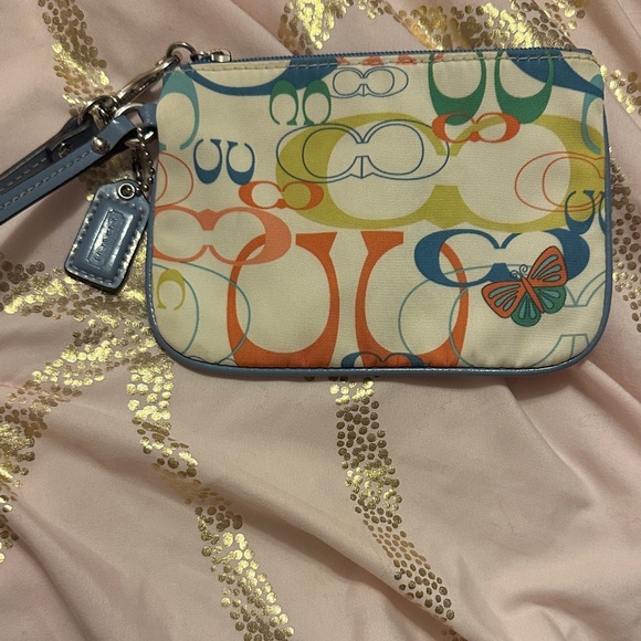 Coach | Bags | Coach Colorful Patterned With Butterflies Accents ...